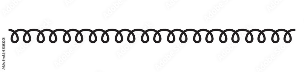 telephone wire cord pattern border design Stock Vector | Adobe Stock