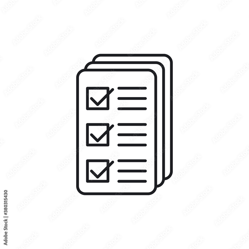 Quality check icon. Checklist symbol modern, simple, vector, icon for ...