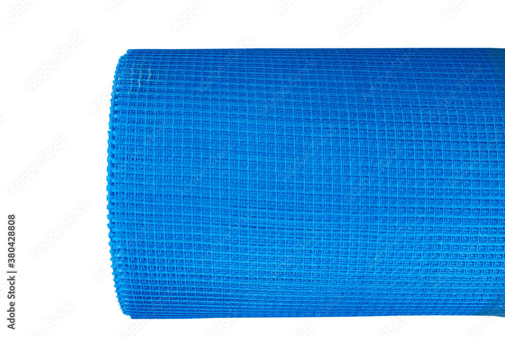 roll of construction grid,nylon mesh isolated on white background for ...