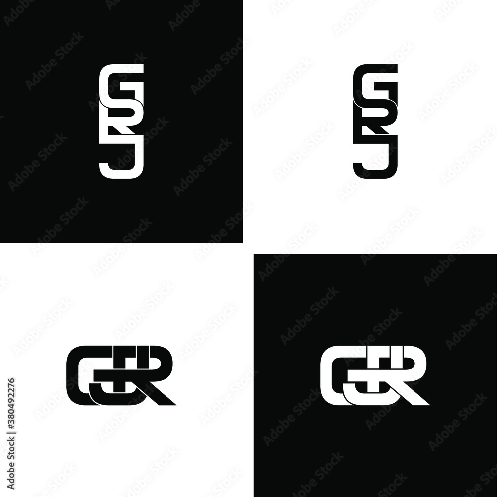 grj letter original monogram logo design Stock Vector | Adobe Stock