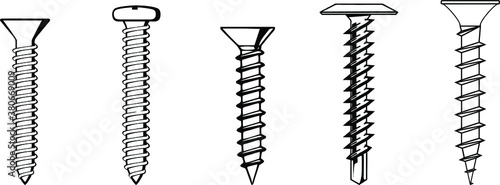 Screw nut set drawing, Nuts, Bolts & Screws Collection, Isometric View ...