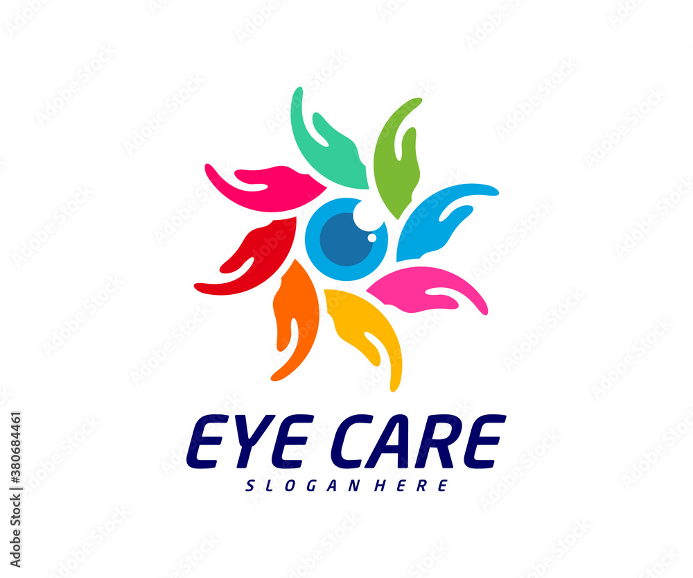 Eye care logo design vector template, Creative eye logo concept, Icon ...