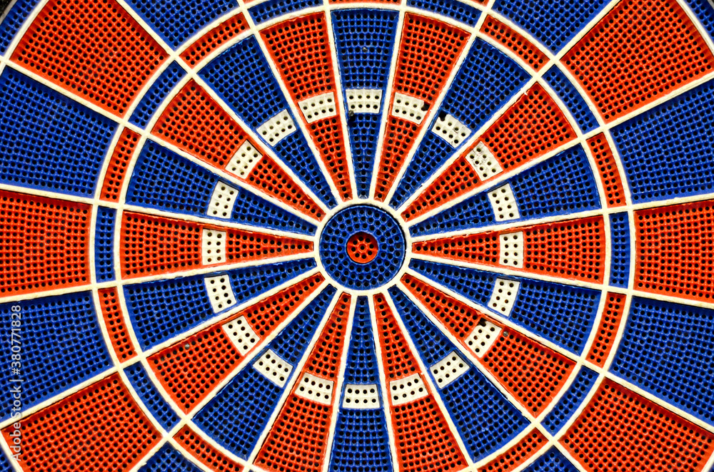 Dartboard, close up. Dart game. Target. Throwing darts. Target for ...