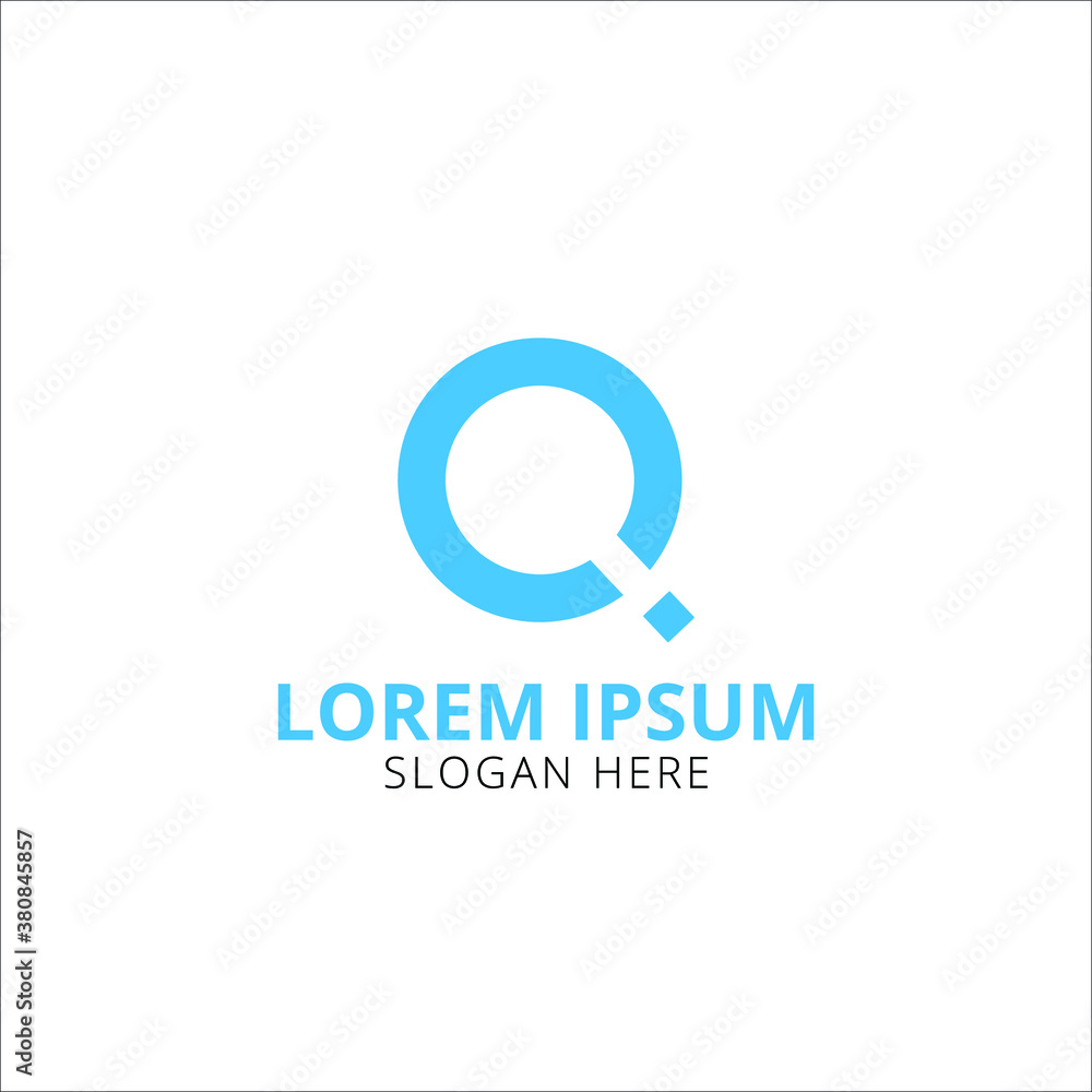 Creative Q Letter Business Logo Design Stock Vector | Adobe Stock