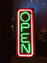 Green Neon Open Sign Free Stock Photo - Public Domain Pictures