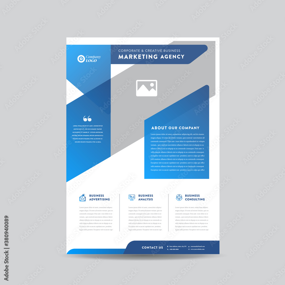 Corporate Business Flyer Design | Handout and leaflet design ...