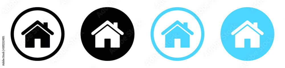 Image vectorielle Stock Web home icon for apps and websites, House icon ...