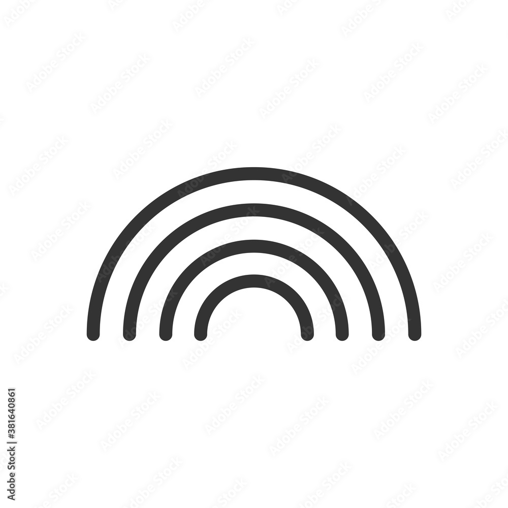 Rainbow icon. Nature symbol modern, simple, vector, icon for website ...
