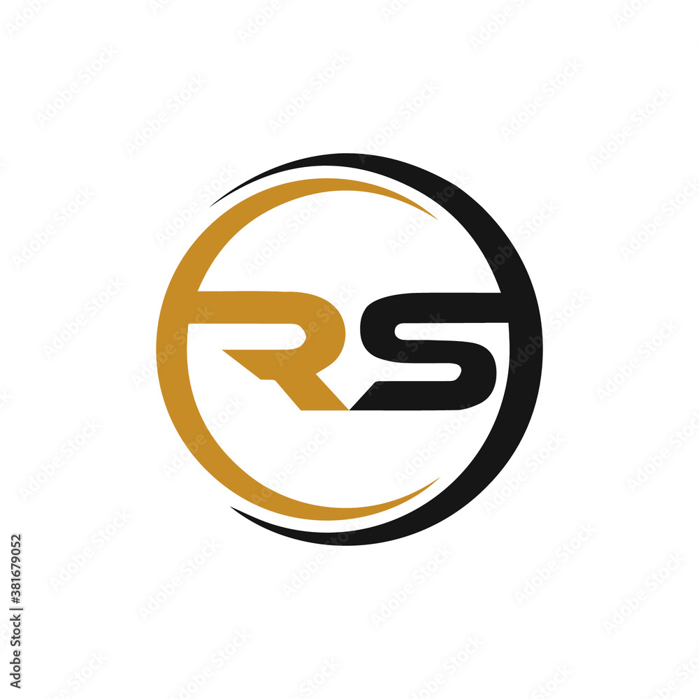 Initial letter rs logo or sr logo vector design template Stock Vector ...