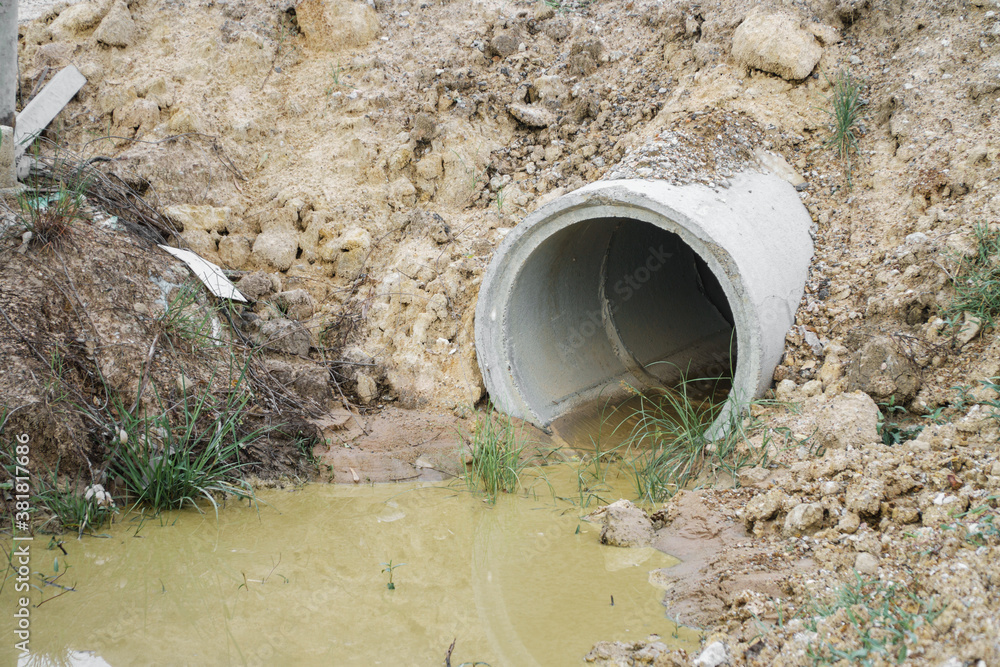 Embedding underground culvert for drainage and flood protection ...