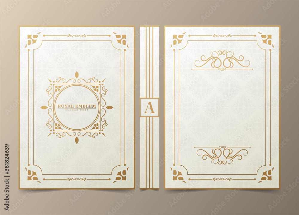 Ornamental book cover design Stock Vector | Adobe Stock
