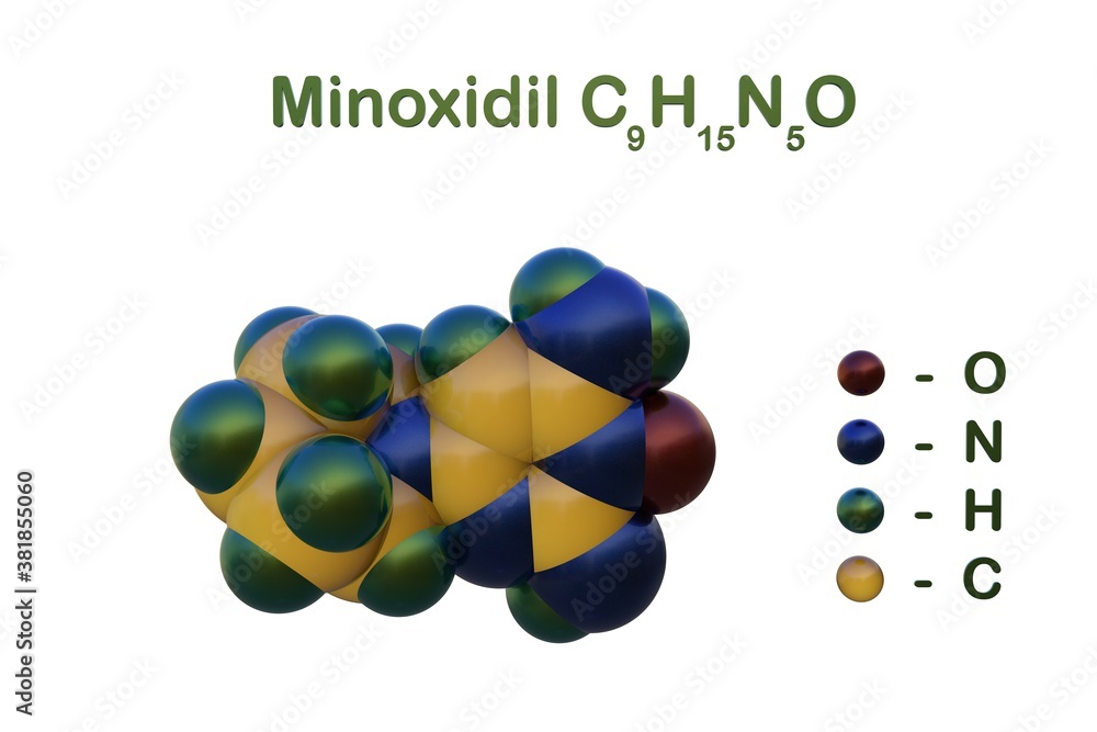 Structural chemical formula and space-filling molecular model of ...