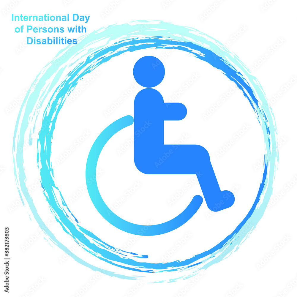 International day of people with disabilities. Positive thinking and ...