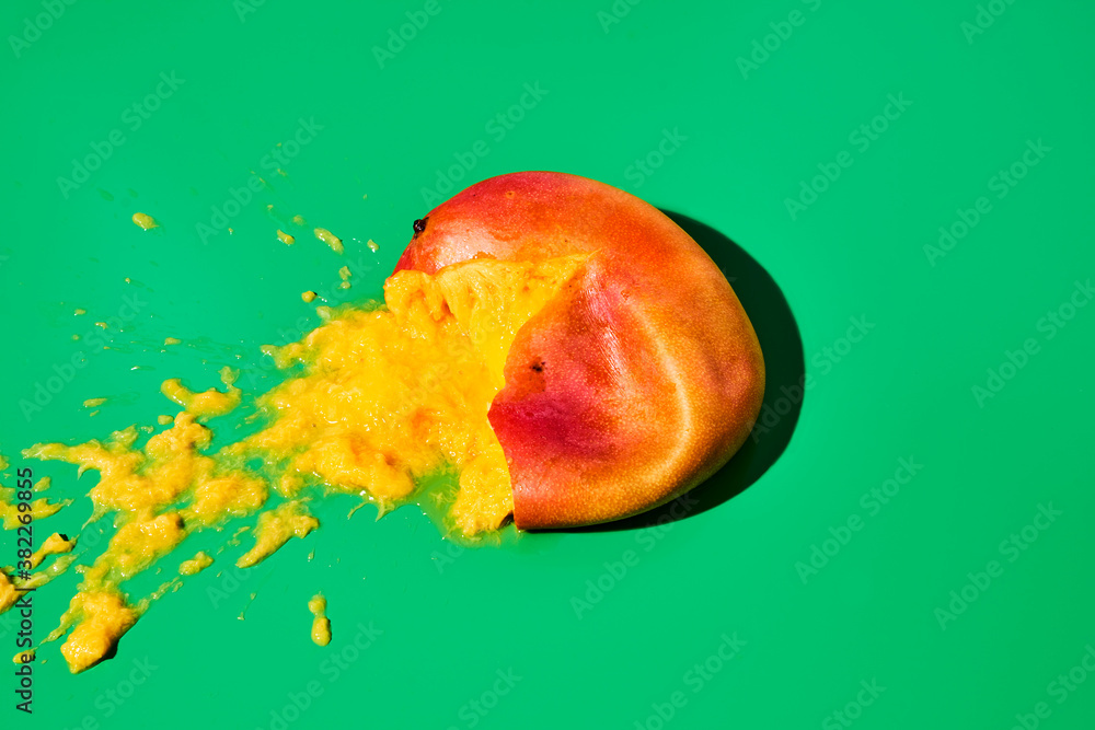 smashed mango Stock Photo | Adobe Stock