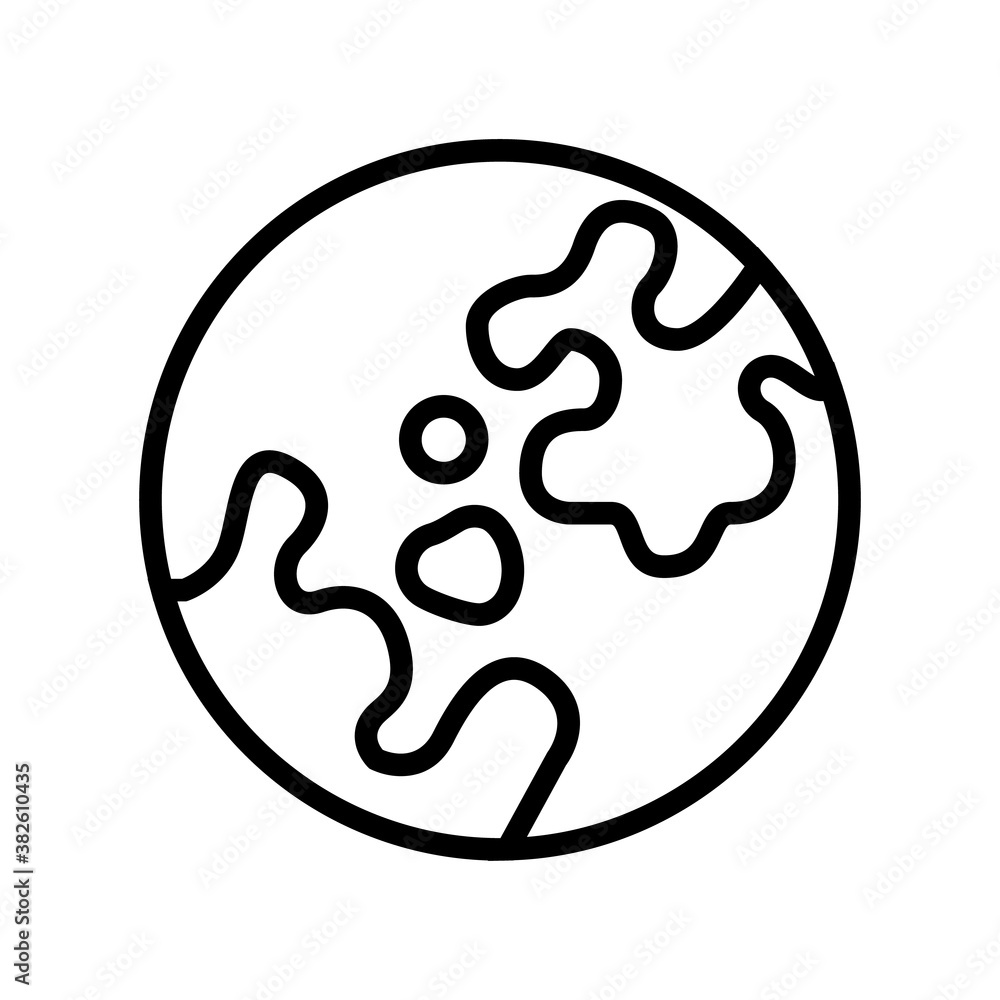vitiligo skin disease line icon vector. vitiligo skin disease sign ...