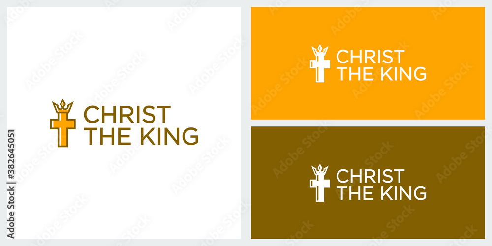 christ logo design template vector Stock Vector | Adobe Stock