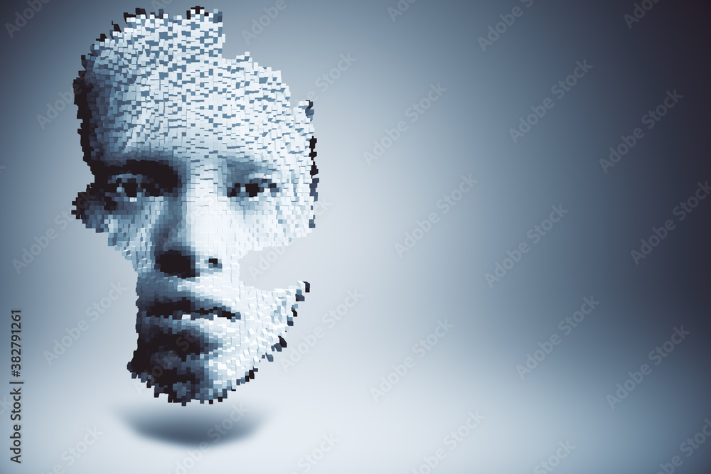Abstract cube head texture Stock Illustration | Adobe Stock