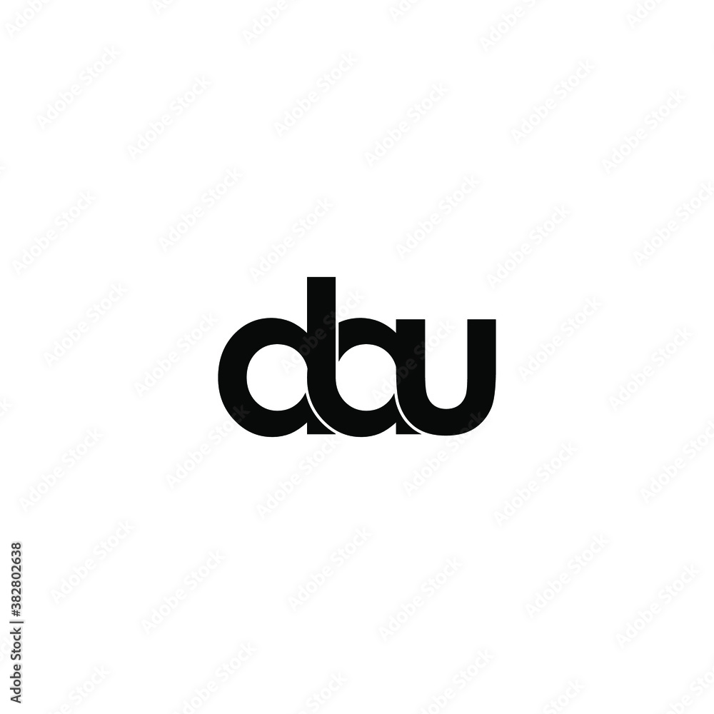 dau letter original monogram logo design Stock Vector | Adobe Stock