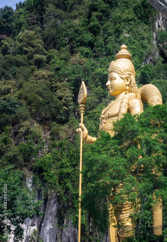 Side view of a Hindu God statue Stock Photo | Adobe Stock
