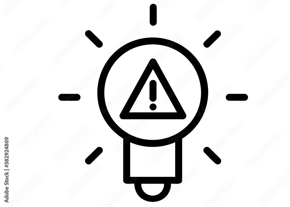 warning icon vector for apps and website Stock Vector | Adobe Stock