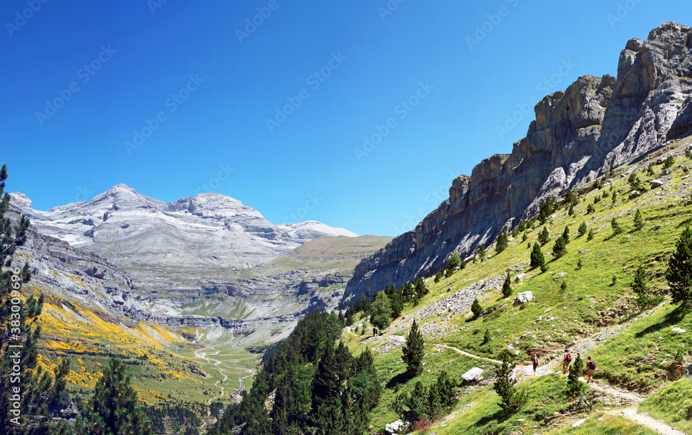 Ordesa and Monte Perdido National Park in the Spanish Pyrenees. A ...