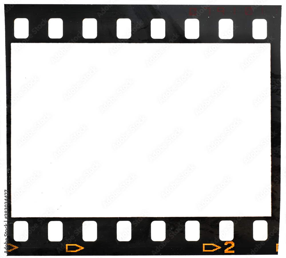 Vintage empty 35mm film frame for still photography or motion picture ...