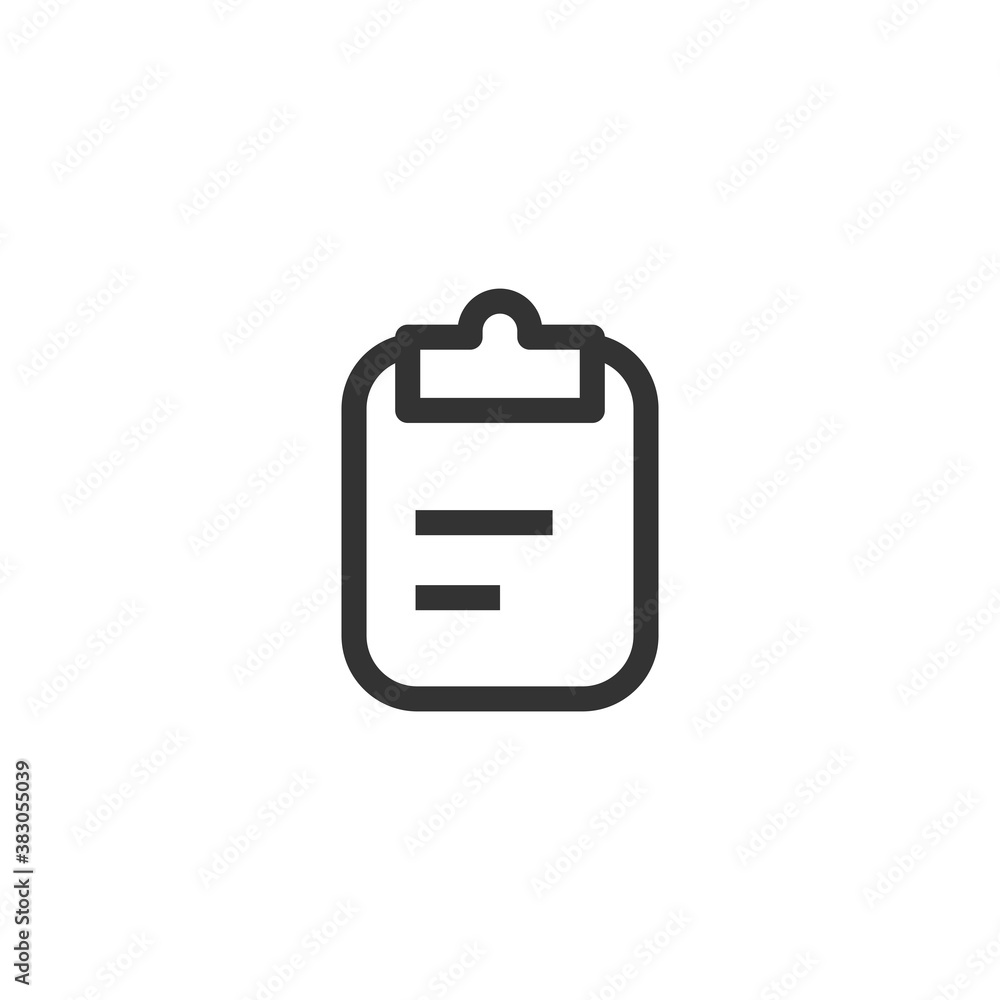 Clipboard icon. Checklist symbol modern, simple, vector, icon for ...