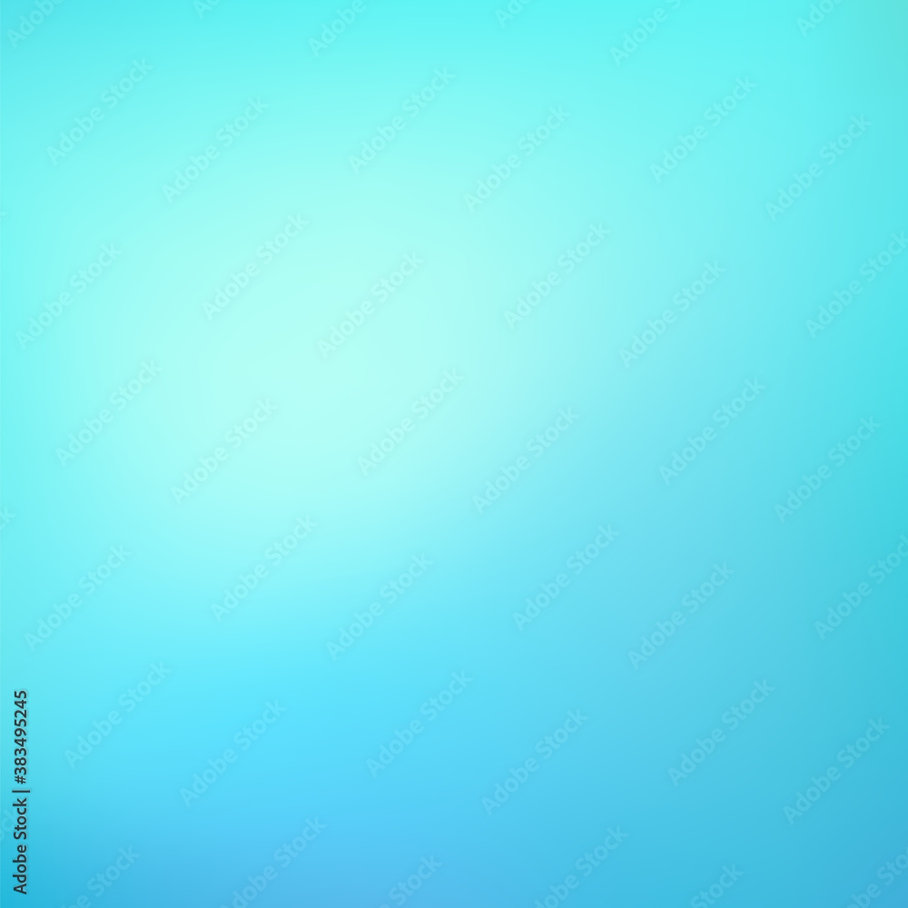 Abstract Gradient teal mint background. Blurred turquoise blue green ...
