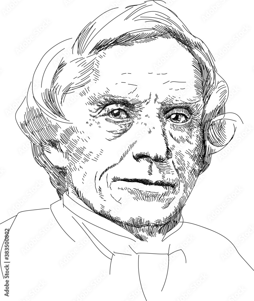 Vector de Stock Samuel Morse - American inventor and artist. The most ...