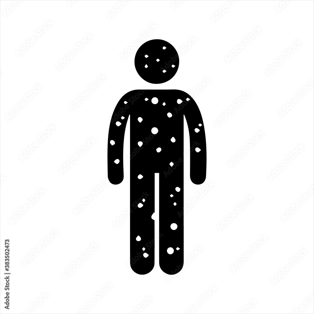 chickenpox icon. Rash icon Stock Vector | Adobe Stock