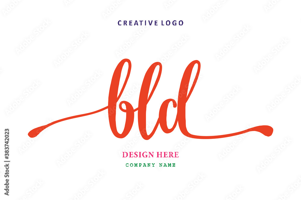 pharmacy logo composition of the letter BLD is simple, easy to ...
