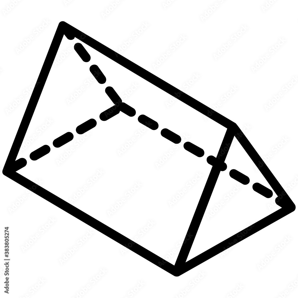 Triangular Prism Stock Vector | Adobe Stock