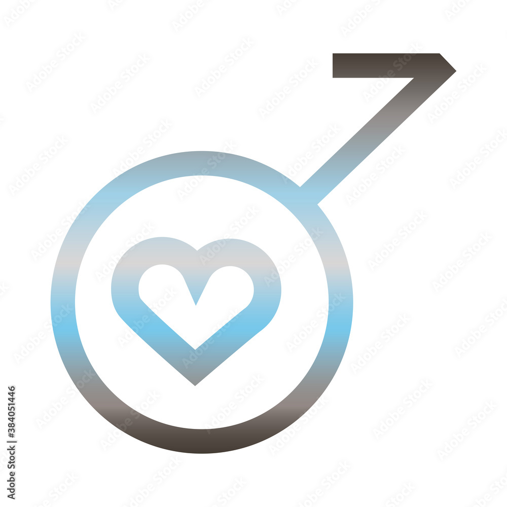 demiboy gender symbol of sexual orientation degradient style icon Stock Vector | Adobe Stock