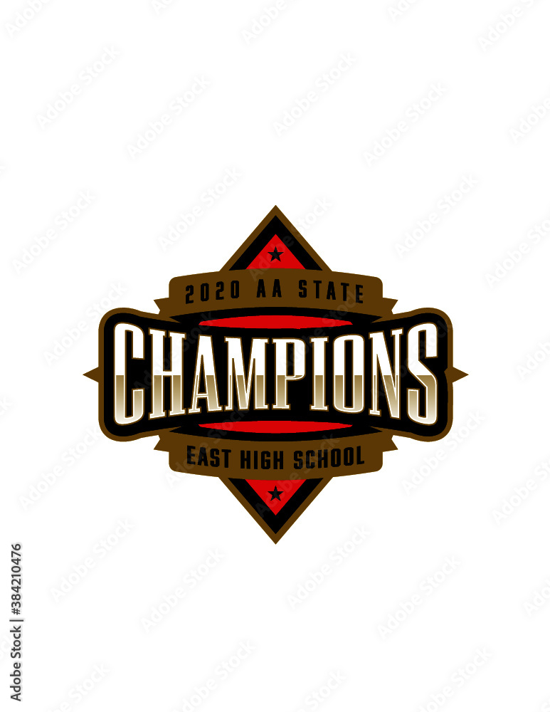 State Champions Logo Stock Vector | Adobe Stock