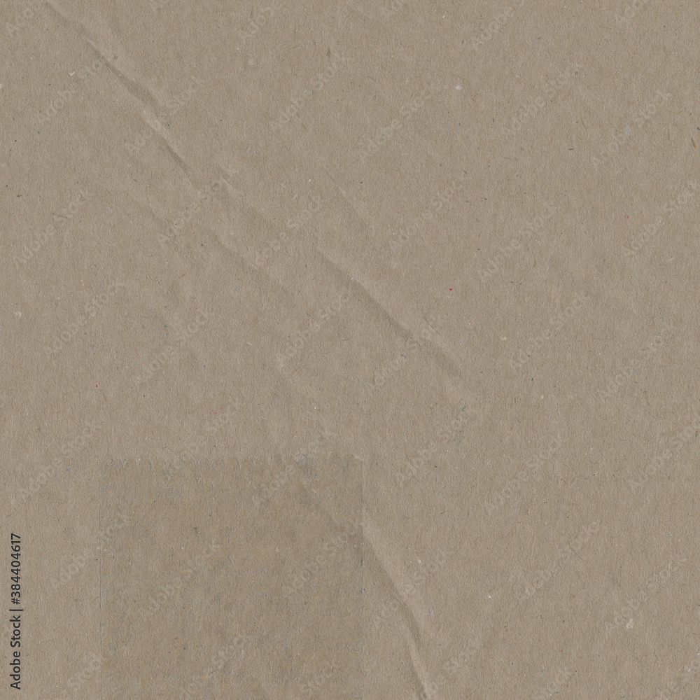 Foto de Stock Close up of a light brown vintage rough sheet of carton ...
