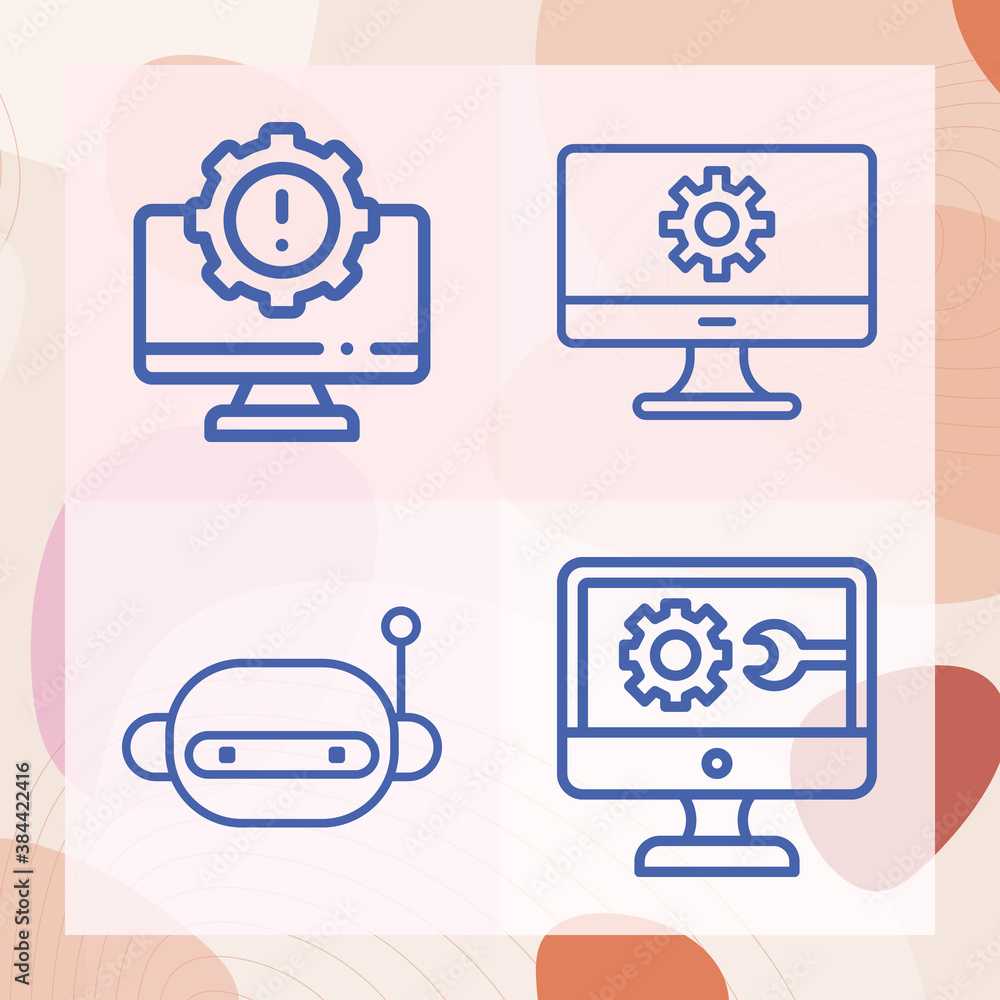 Simple set of advisor related lineal icons Stock Vector | Adobe Stock