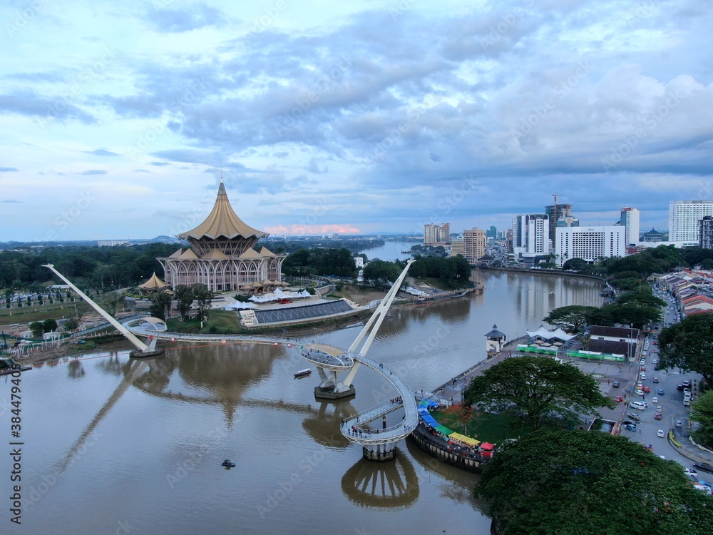 Foto de Stock Kuching, Sarawak / Malaysia - October 10 2020: The iconic ...