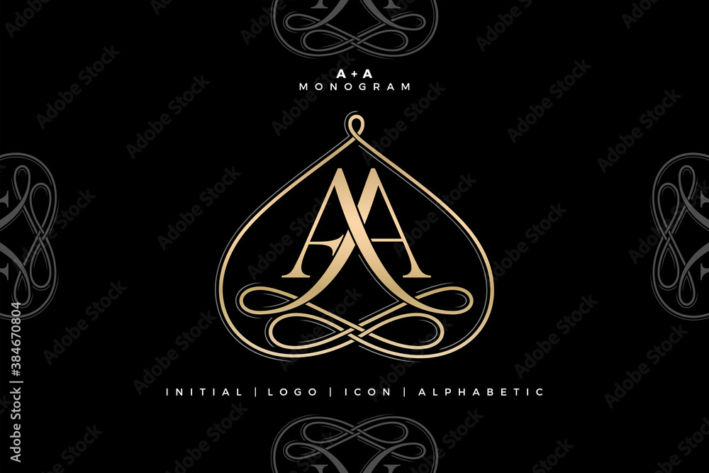 AA monogram, AA initial Wedding , Aa logo company, AA icon business and ...