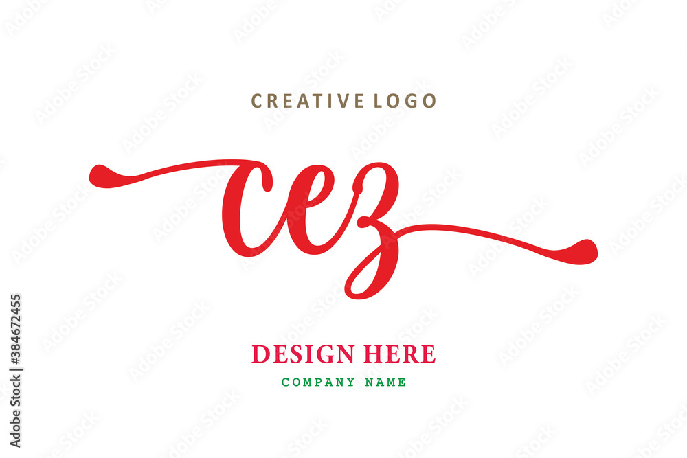 pharmacy logo composition of the letter CEZ is simple, easy to ...