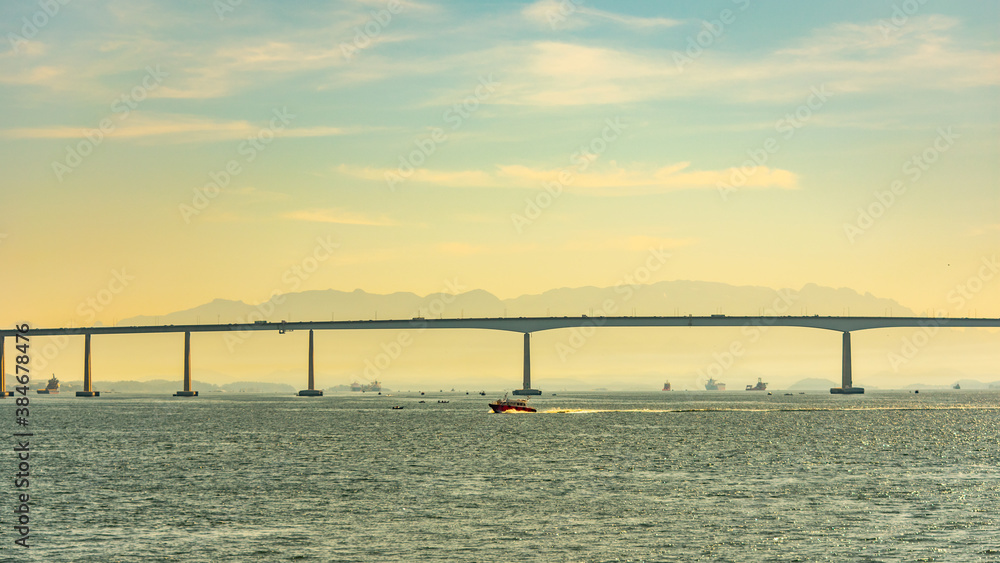 The Presidente Costa e Silva Bridge, better known as the Rio – Niterói ...