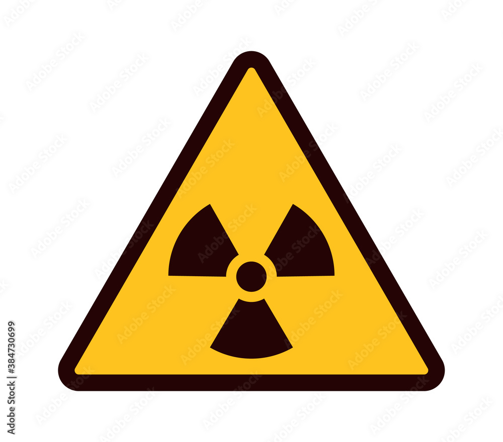 Vektor Warning sign. Yellow triangle with black attention symbol ...
