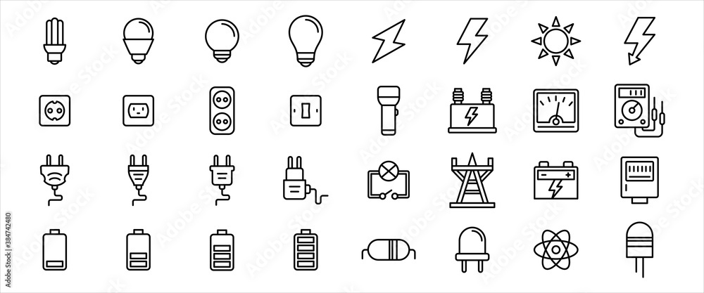 Electrical Vector Icons