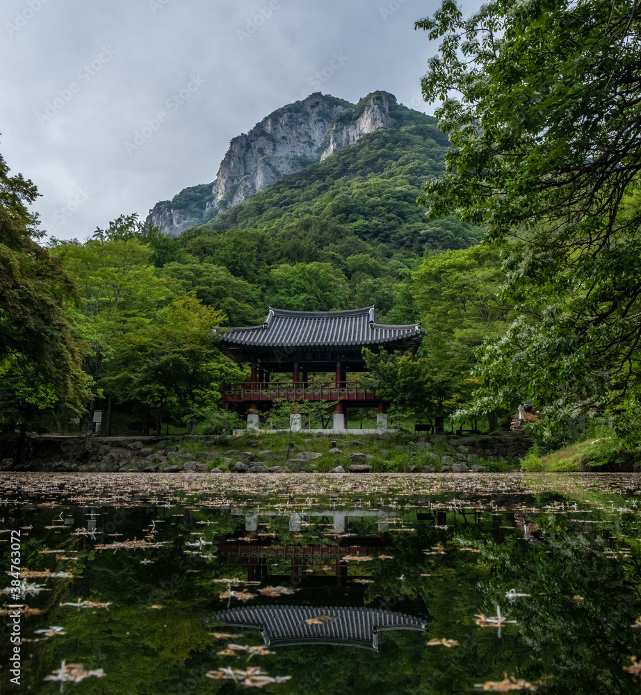 Foto Baegyangsa Temple, located at the foot of Baegyangsan Mountain of ...