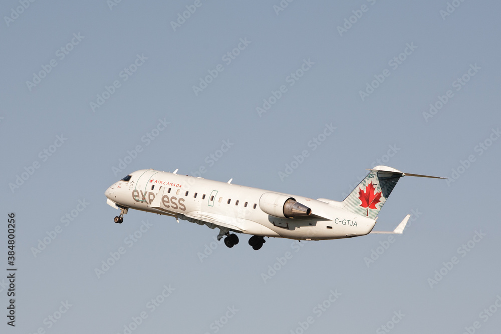 Halifax, Canada - September 04, 2014: Canadair Regional Jet C-GTJA. Air ...