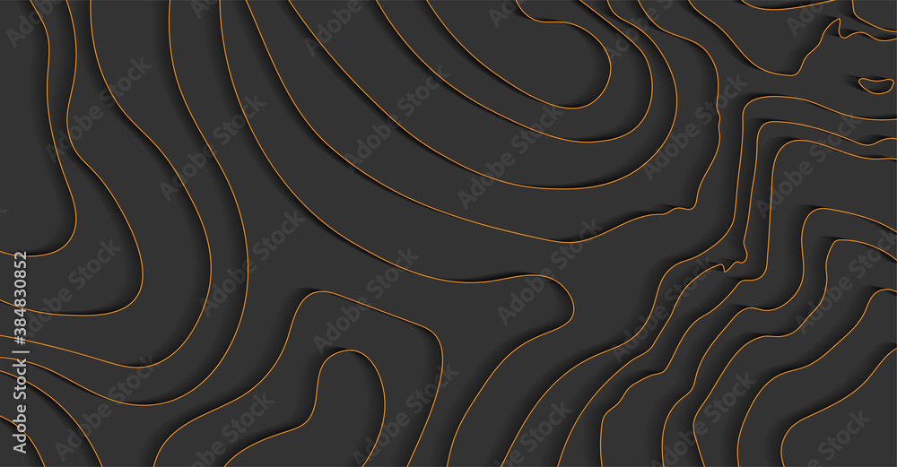 Map line of topography.Dark topographic map concept with space for your ...