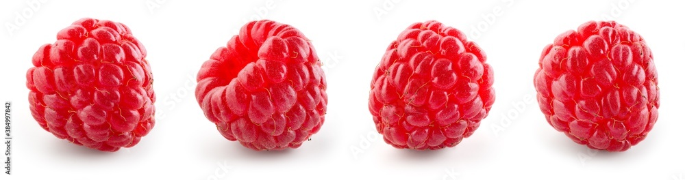 Raspberry isolated. Raspberries isolate on white background ...