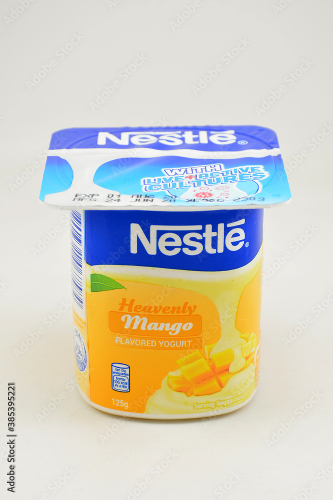 Nestle mango yogurt in Manila, Philippines Stock Photo | Adobe Stock