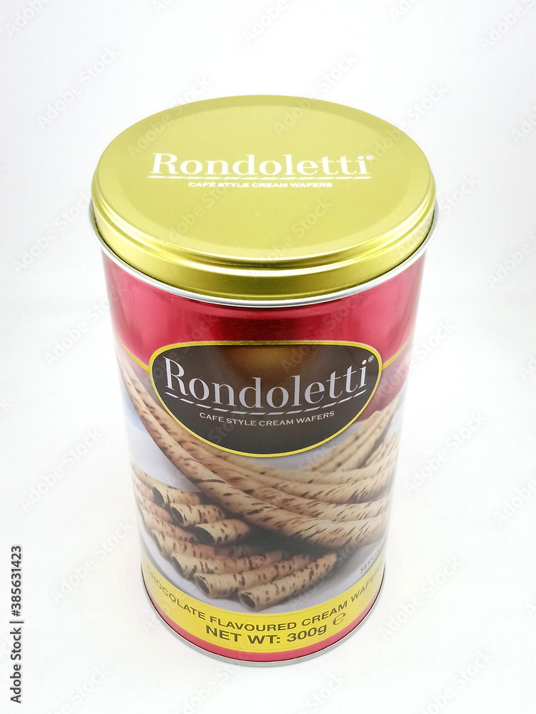 Rondoletti chocolate flavored cream wafers in Manila, Philippines Stock ...