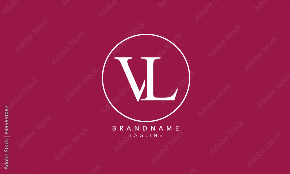 Alphabet letters Initials Monogram logo VL, , , V and L Stock Vector ...