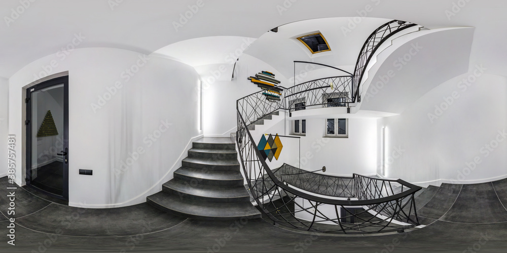 full seamless spherical hdri panorama 360 degrees in room with ...
